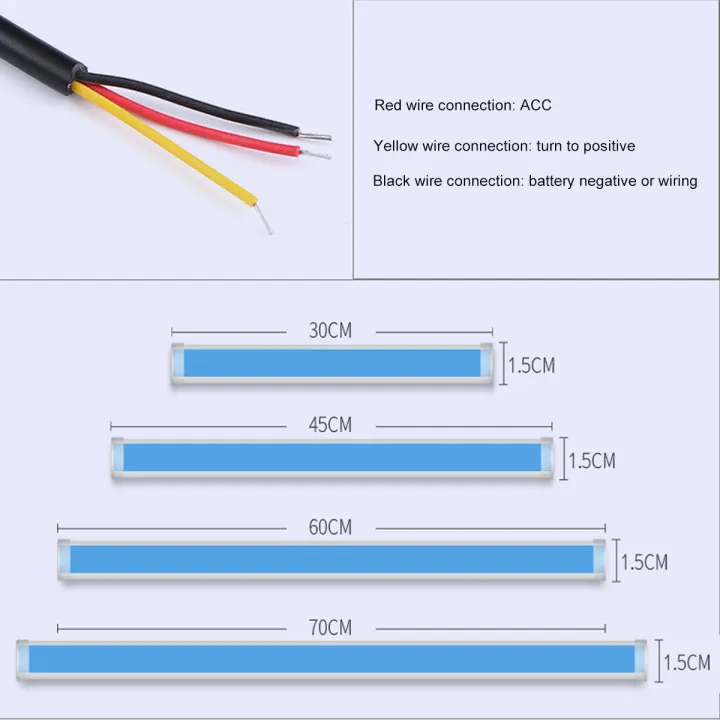 [CNY 2020]Flexible Soft Tube Guide Motors DRL LED Strip Light Car ...