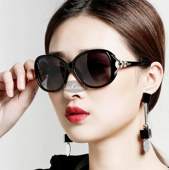 Nzytkownikeiu (SUPER TRENDY) WJS Women Sunglass Fox Style Sun Glass Big ...