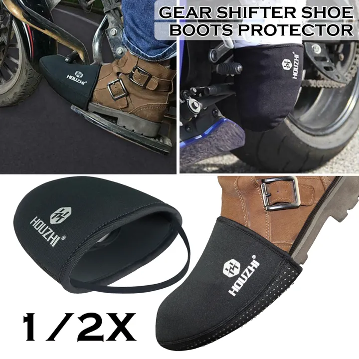 Motorcycle Gear Shifter Shoe Boots Protector Shift Sock Boot Cover Anti ...