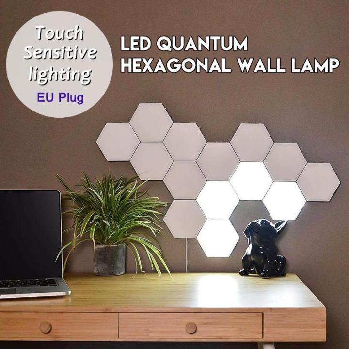 LED Quantum Hexagonal Premium Wall Lamp Modular Touch Sensor Light ...