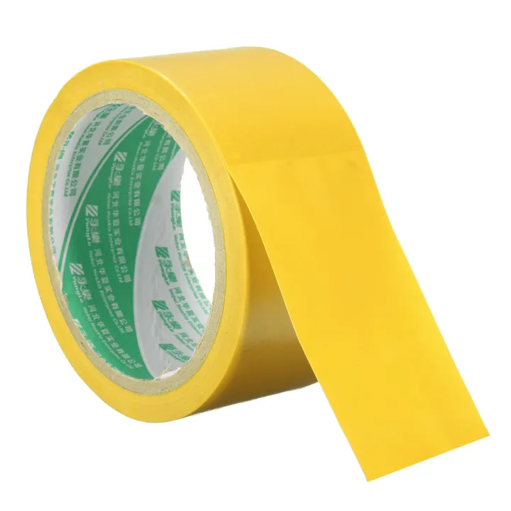 18M *4.8CM Floor Boundary Safety Caution Warning Tape PVC Roll Self ...
