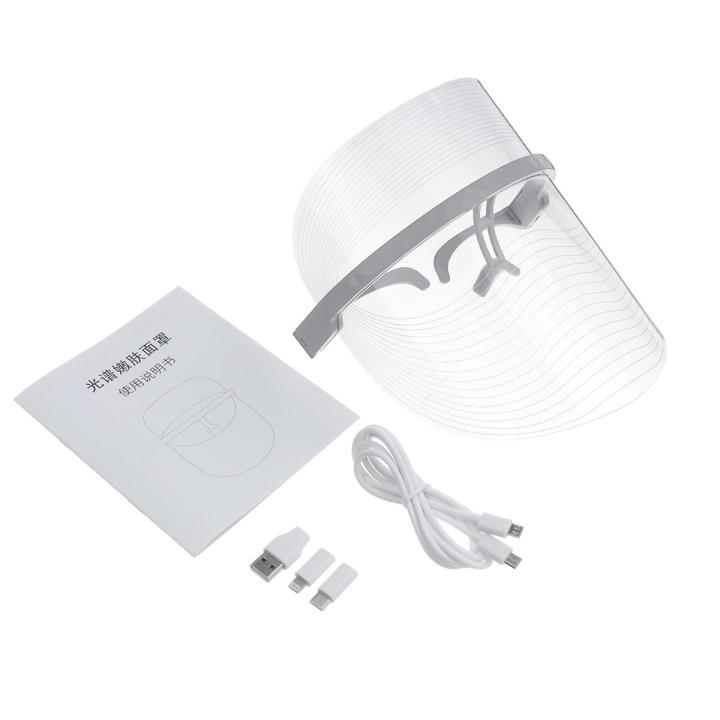 3 Color Best LED Beauty Mask Light Photon Face Spectrum Skin ...