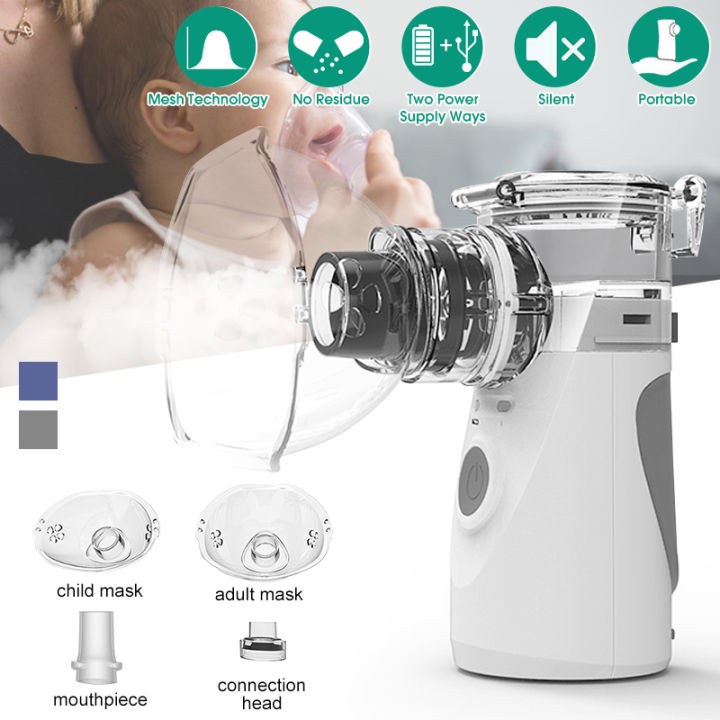 Mini Handheld New Ultrasonic Nebulizer Portable USB Silent Inhaler ...