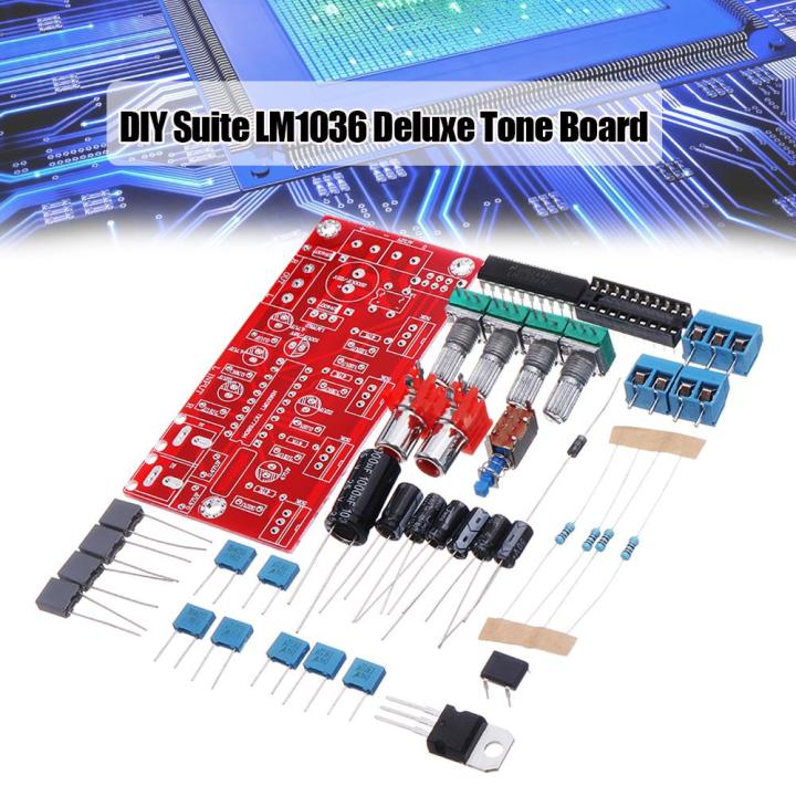 LM1036 Deluxe Tone Tools DIY Board Kit HIFI Amplifier Preamplifier ...