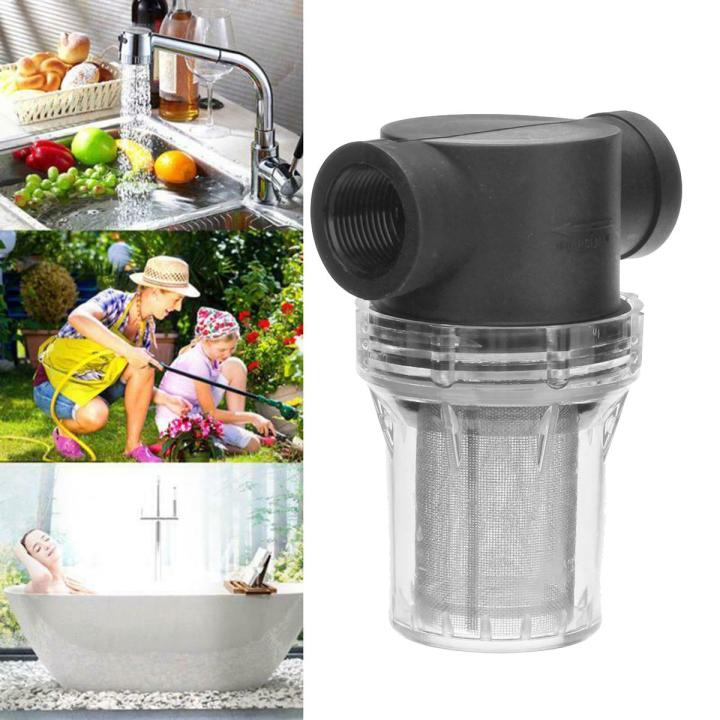 1" 80 New Screen Transparent Inline Mesh Strainer Water Filter ...