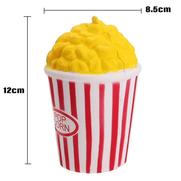12CM Lifelike New Jumbo Squishy Popcorn Scented Super Slow Rising Food ...