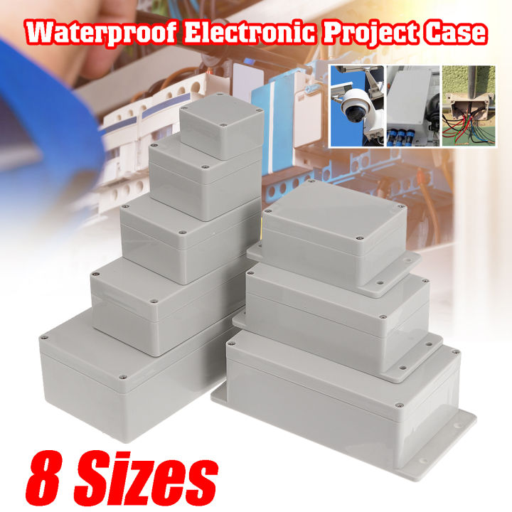 Grey Waterproof Plastic Enclosure premium Box Electronic Project ...