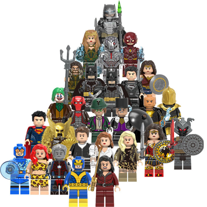 DC Justice League Bat Man Super man Black Adam Doctor Fate Minifigures ...
