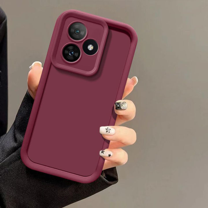 lthmy for Realme C51 skin sensation soft silicone puff case camera ...