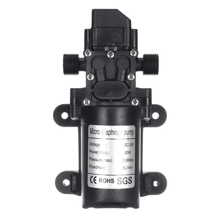 130PSI 6L/Min Water High Pressure Diaphragm Self Priming Pump Automatic ...