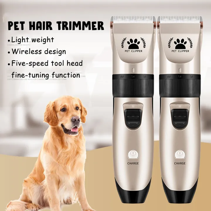 2020 New Professional Mute Pet Shaver Clipper Hair Low Noise Cordless ...