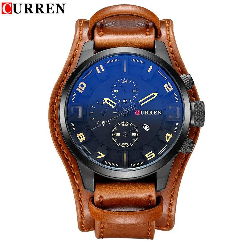 CURREN Watches Men Fashion Watch Luxury Brand leather Wristwatch Casual ...