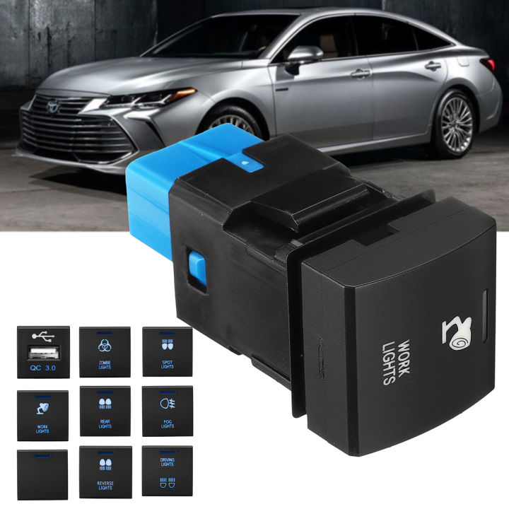 Dash Push New Button Switch LED Light For Toyota Prado 150 Hiace Camry ...