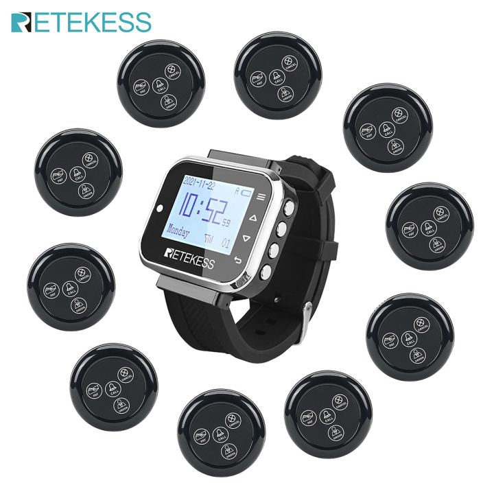 Retekess TD110-TD032 Restaurant Table Buzzer Wireless Calling System ...