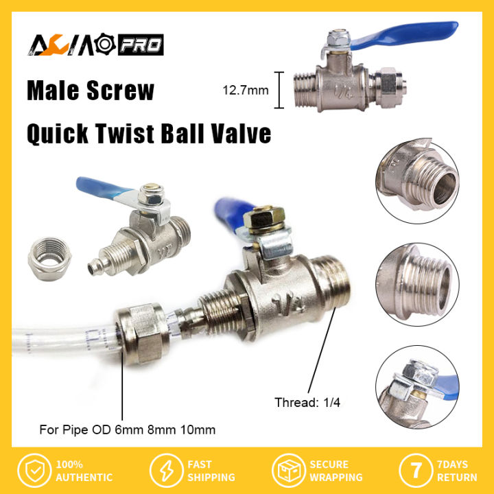 AumoPro 1pc 1 4 Bsp Thread For Pipe OD 8mm 6mm 10mm RO Feed Filter ...