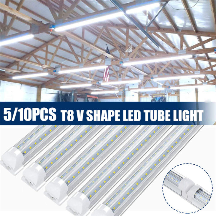 5/10Pcs Furniture T8 60/90/120CM 36W Integrated LED Strip Light Tube ...