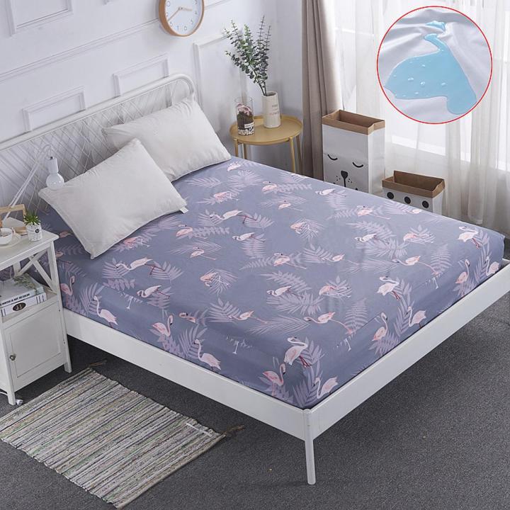 Flamingos Mattress Chic Cover/Protector Bed Bug Waterproof Topper ...