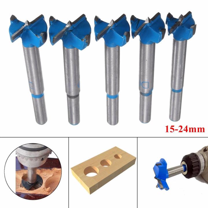 15mm-24mm Drill Bits Cemented Carbide Forstner Boring Woodworking Hole ...