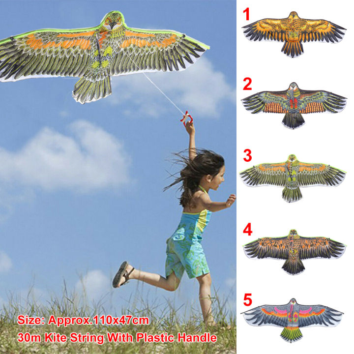 1.1m Rear HOT SELL Brace Kite Eagle Kite Child Kite 30m Kite String ...