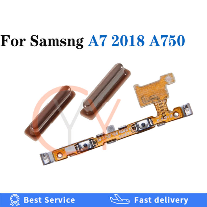For Samsung Galaxy A7 2018 A750 Back Home Button Fingerprint Scanner ...