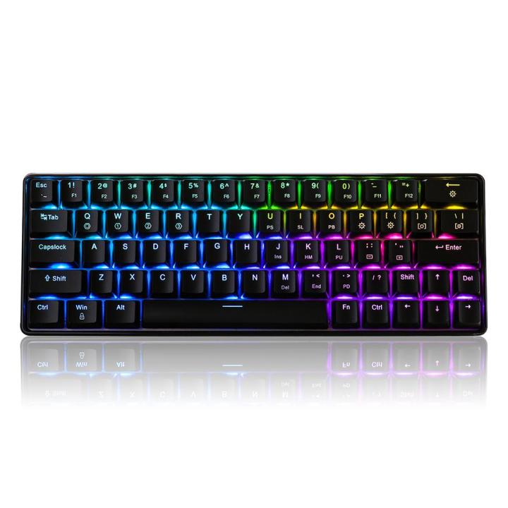 Geek GK64 64 Key Gateron Switch Hot Swappable CIY Switch RGB Backlit ...