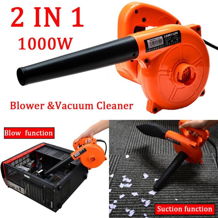 1000W 2IN 1 Hand-Held Electric Air Turbo Blower Dust Vacuum Cleaner Car ...