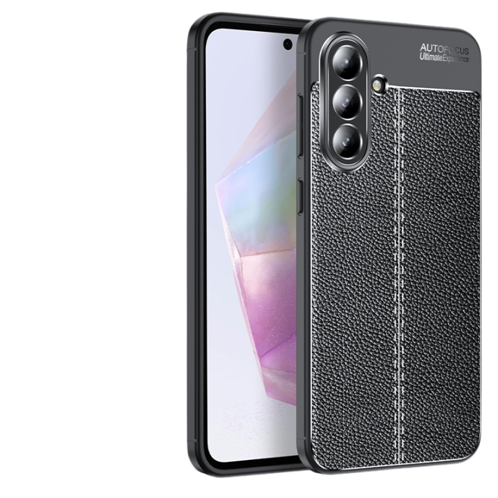 For Samsung Galaxy A56 5G Case PU Leather Business Back Cover Camera ...