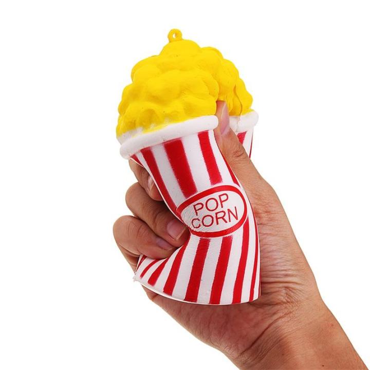 12CM Lifelike New Jumbo Squishy Popcorn Scented Super Slow Rising Food ...