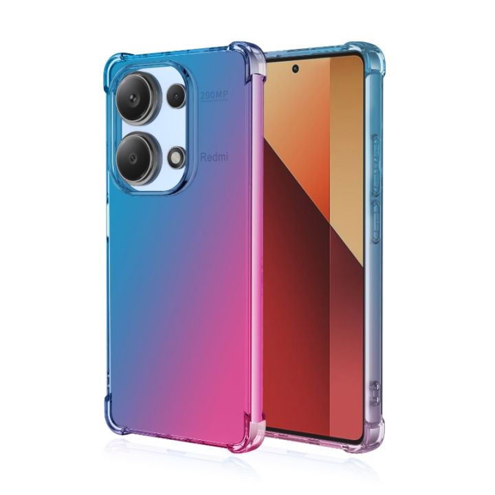 lthmy for Xiaomi POCO M6 Pro 4G Gradient Color Case Cover Soft TPU ...
