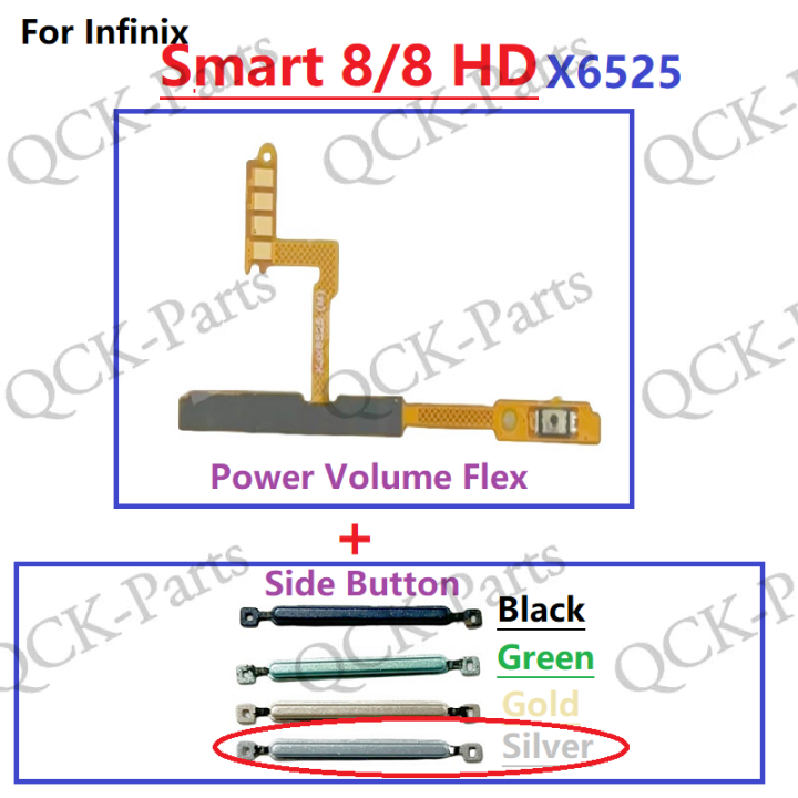 For Infinix Smart 8 /8 HD X6525 Power on / off Switch Button Side ...