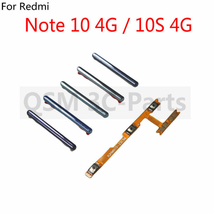Power On Off Volume Button Flex For Redmi Note 10 4G 10S Note10S Power ...