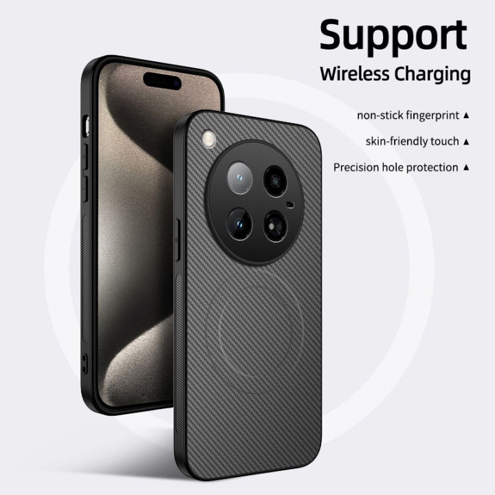 lthmy for Infinix Zero 40 5G Carbon Fiber Magnetic Leather Pattern ...
