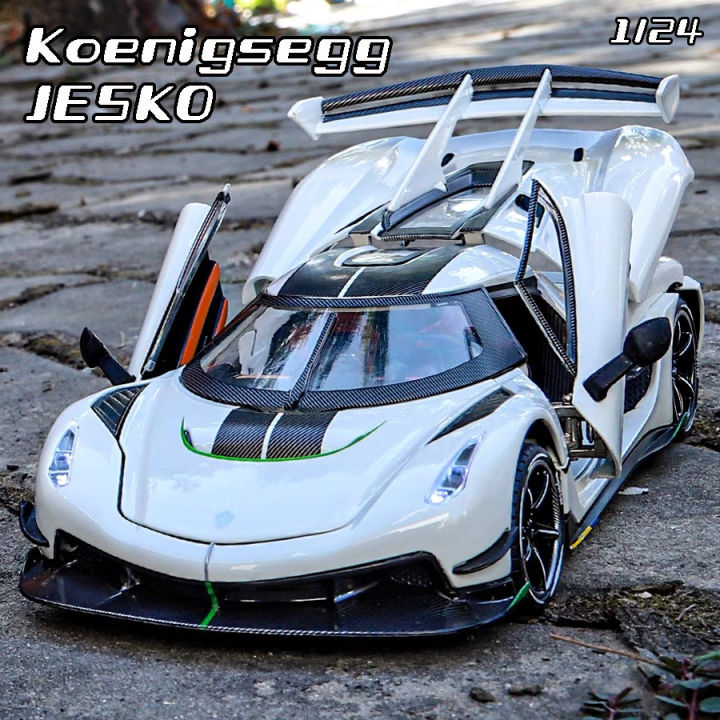 1:24 Scale Koenigsegg Jesko Alloy Model Diecast Sound Light Car Lovers ...