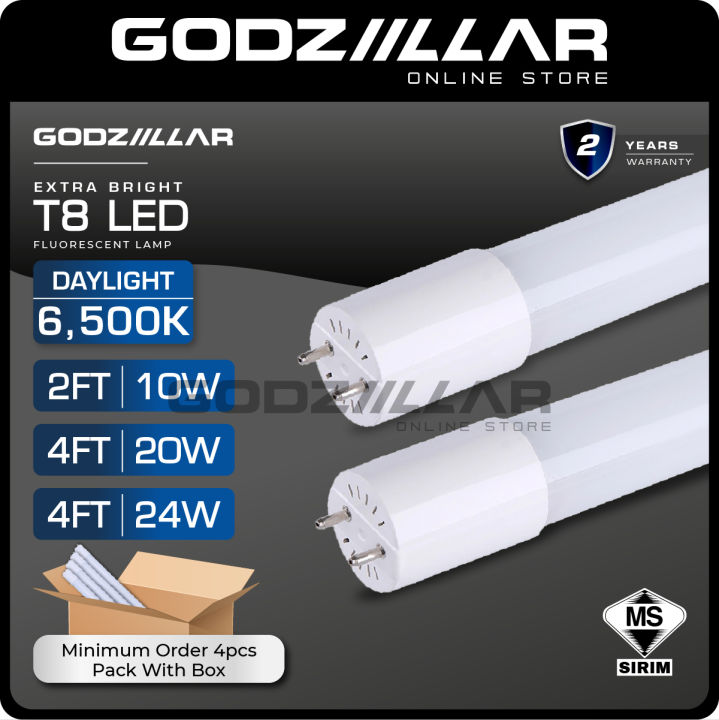 Sirim Godziillar T8 LED Light Tube Wall Ceig Lighting 10W 20W 24W Kalimantang Terang Dinding Sig ...