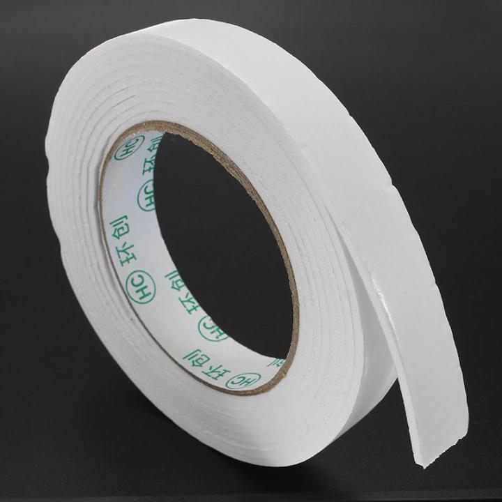 3m Long White PE Foam Double Sided Tape Strong Adhesive Sponge Mounting ...