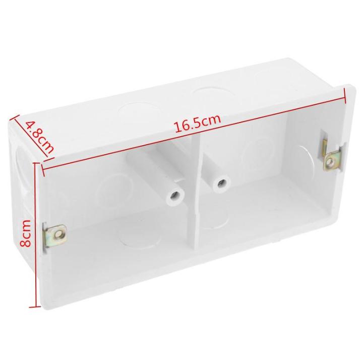 PVC Tools Durable DIY Concealed Power Cord Bottom Box Wall Double ...