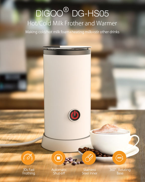 7 Digoo DG-HS005 affordable Electric Milk Frother Machine Warmer 550W ...