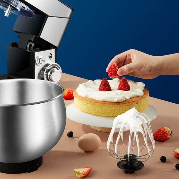 5L1200W Electric 6 Speed Cake Stand Mixer Food Mixing Bowl Beater Dough ...