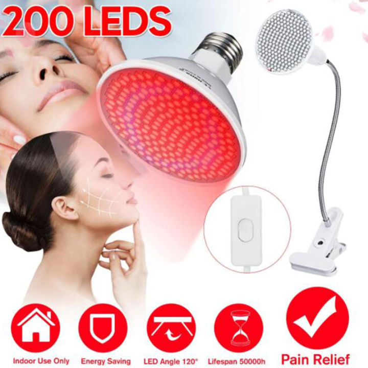 LED Device 200LEDs Photon Anti Aging 45W Therapy Deeps Red Blue 660nm ...