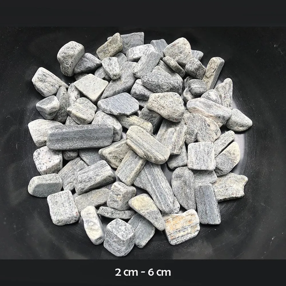 Natural Smooth Stones Grey Color 1Kg Garden Decoration | Daraz.lk