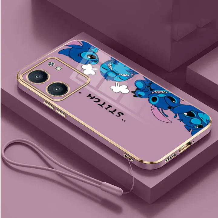 OPPO A5x A5 5G A5 Casing Cartoon Mobile Case Stitch Straight Edge Full ...