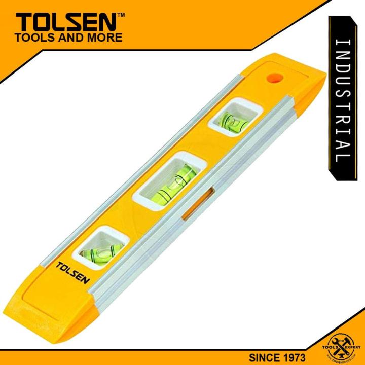 Tolsen Mini Spirit Leveler W/ Magnet (22.5Cm, 9") Industrial Grade ...
