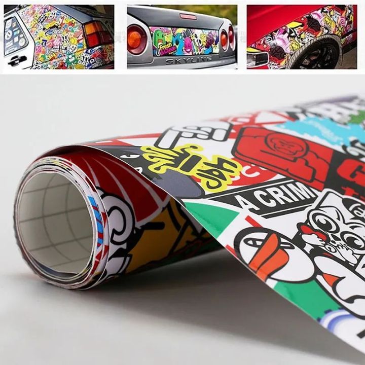 【100%-original】 Graffiti Wrap 30/50x152cm DIY Vinyl Decal Paper ...
