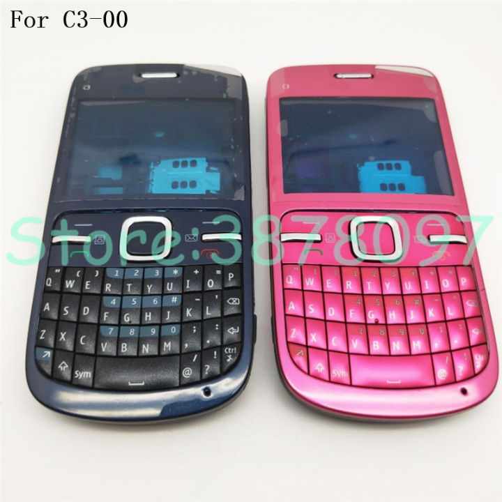 Full Housing For Nokia C3 C3-00 Back Case Battery Cover Front Middle ...