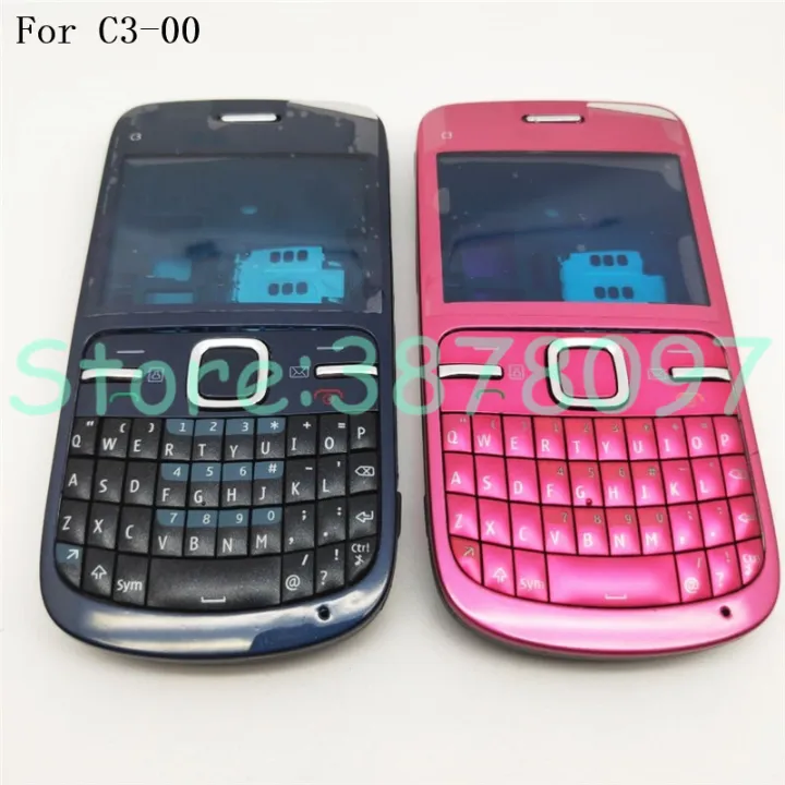 Full Housing For Nokia C3 C3-00 Back Case Battery Cover Front Middle ...