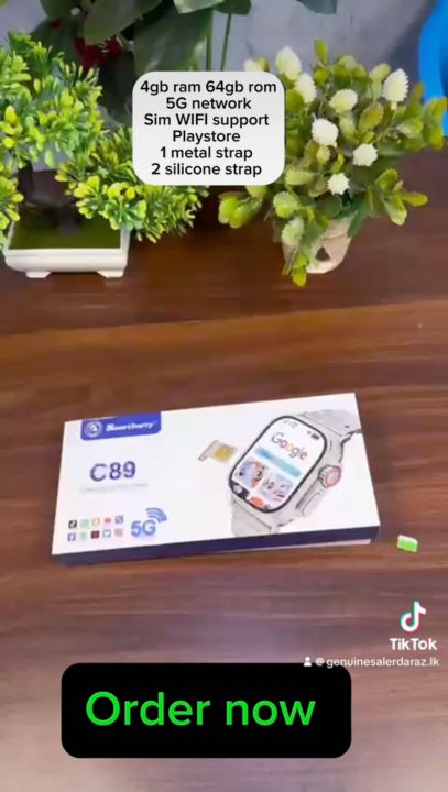 Smarbarry C89 5g metal strap 4GB Ram 64GB Rom C90 max 4g smart watch smart watch 2.2inch 49mm ...