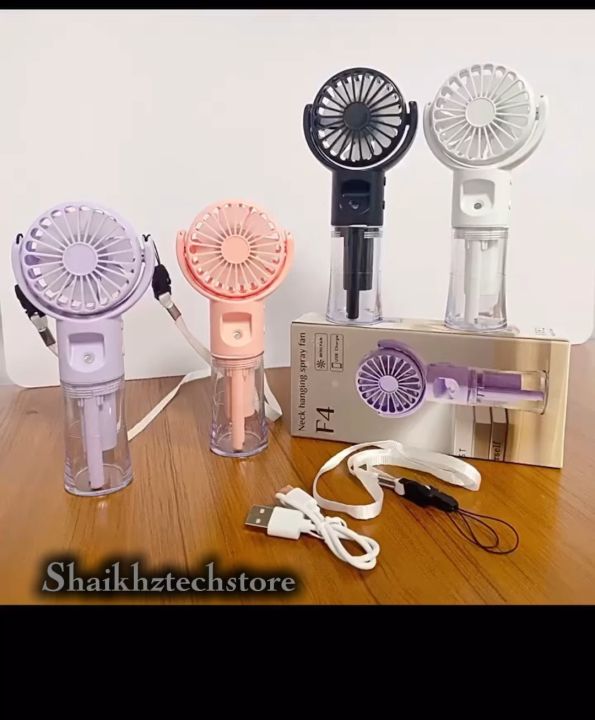 New rechargeable mini Handheld spray fan Children's Student fan Large ...