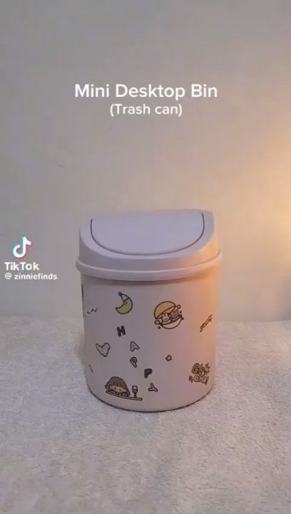Office Creative Office Supplies Desktop Dustbin Storage Basket ...