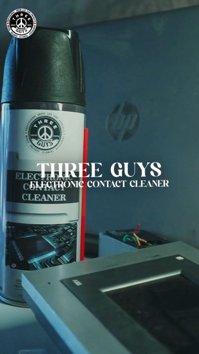 THREE GUYS Electronic Contact Cleaner Spray 450ml – Fast Drying Formula ...