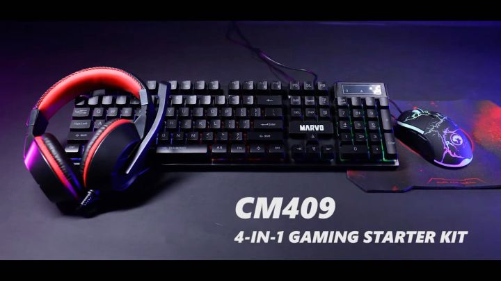4 in 1 Gaming starter Kit | RGB Gaming Mouse Keyboard Headphones ...